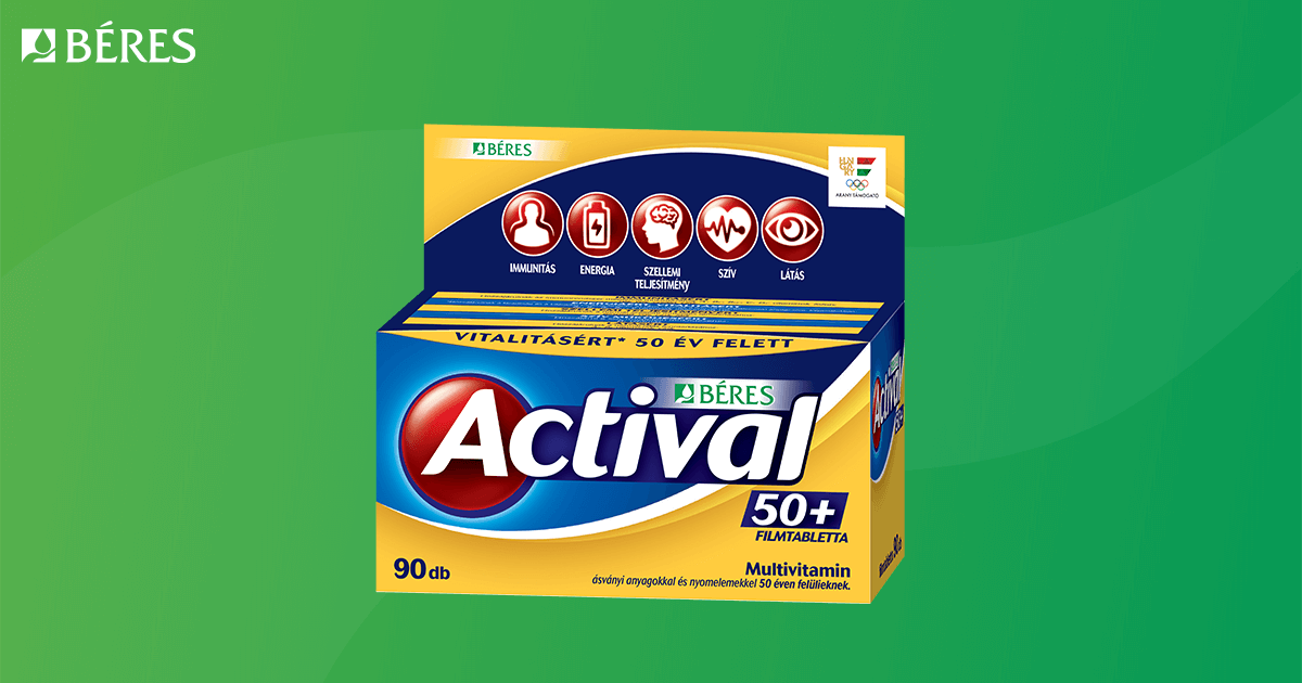 Béres Actival 50+ multivitamine - Béres România www.beres.ro