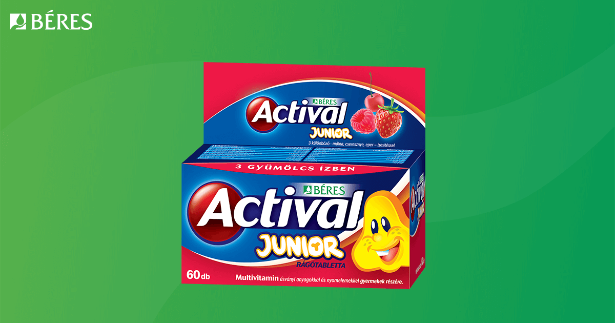 BÉRES ACTIVAL JUNIORCOMPRIMATE MASTICABILE - Béres
