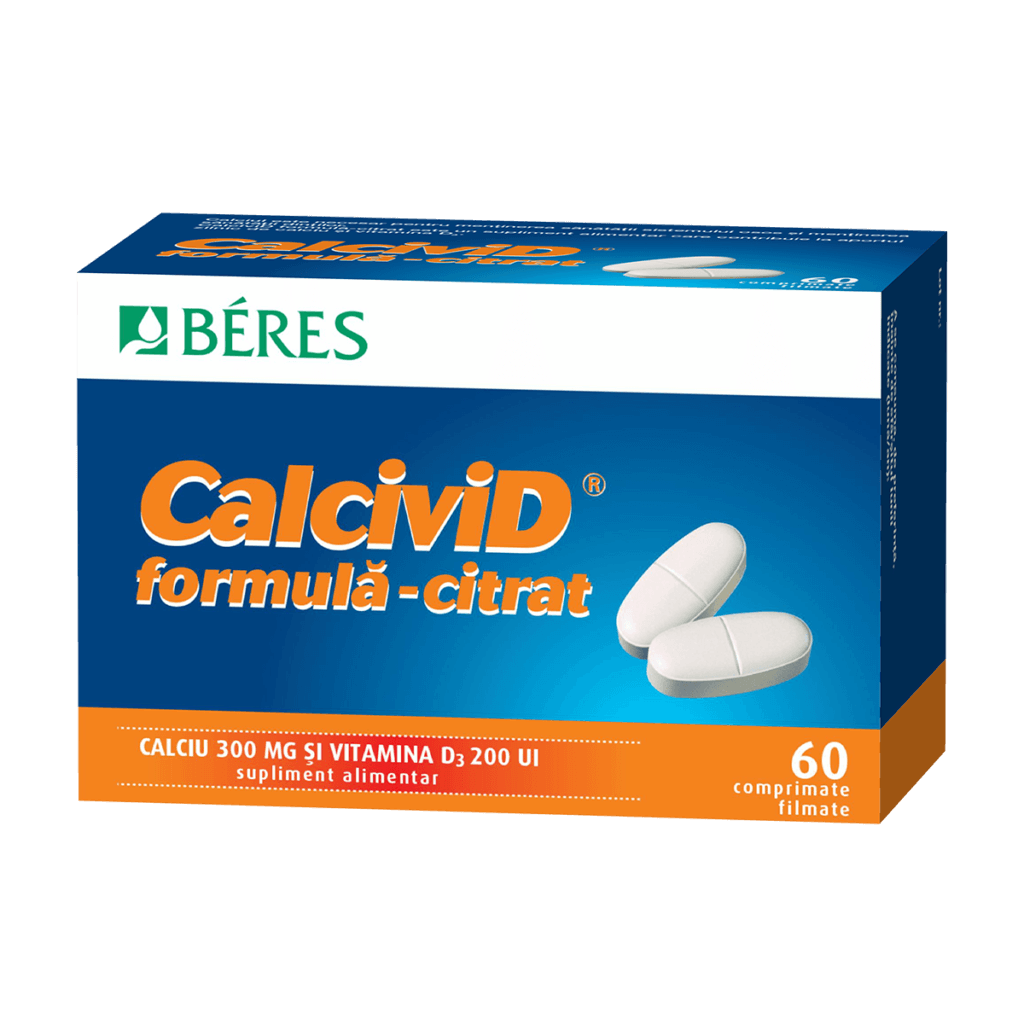 Béres CalciviD 600 mg/400 UI - Béres România - www.beres.ro